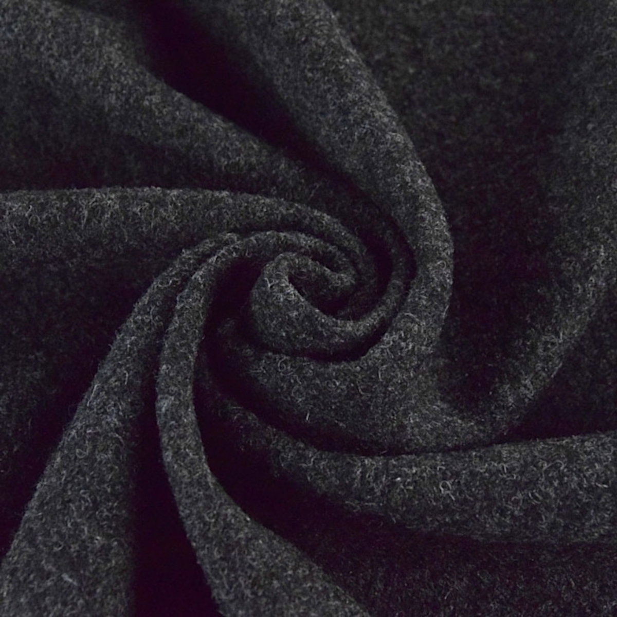 Muster: Walkloden dunkelgrau | Stoffe Hemmers