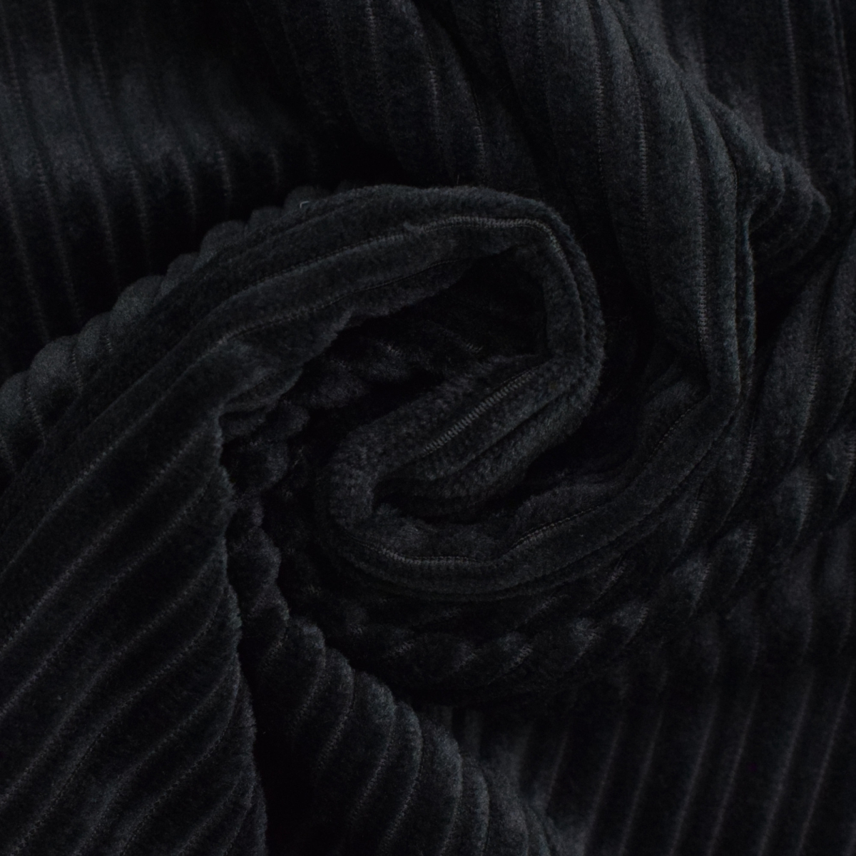 Polyester Corduroy Feli, black | Fabrics Hemmers
