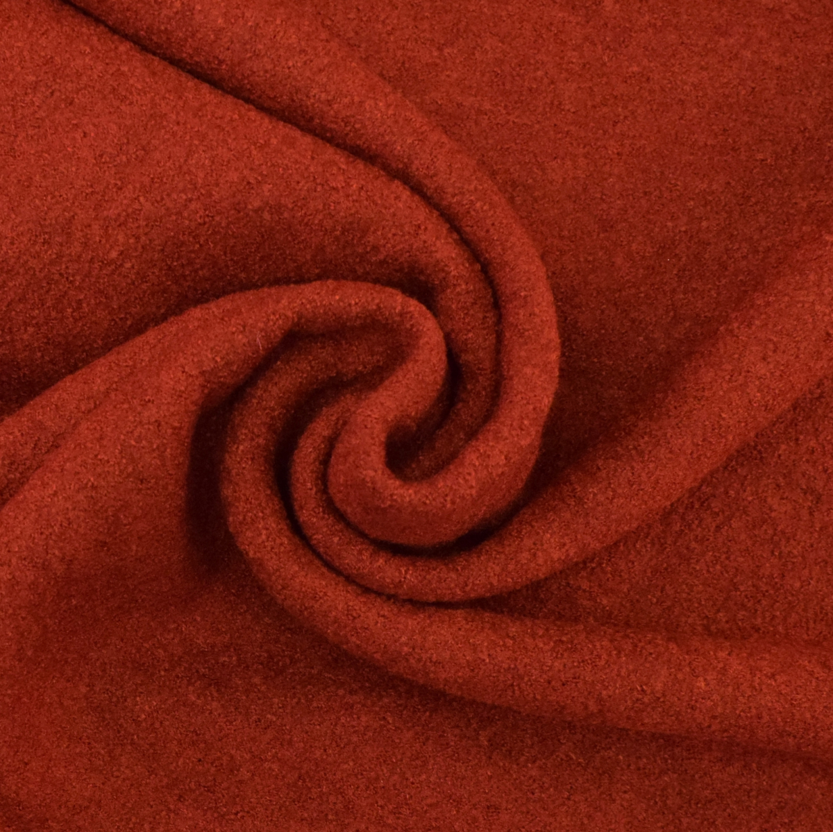 Woll Bouclé leicht, rostorange | Stoffe Hemmers