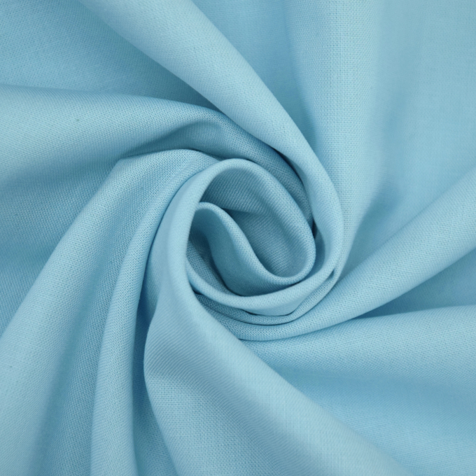 Échantillon:Tissu coton cretonne fanion, bleu clair | Tissus Hemmers