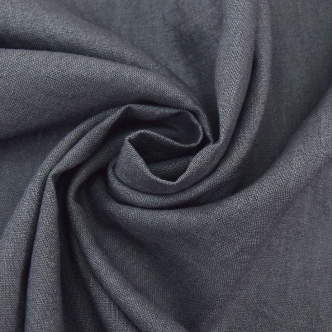 Muster: Leinen, dunkelgrau | Stoffe Hemmers