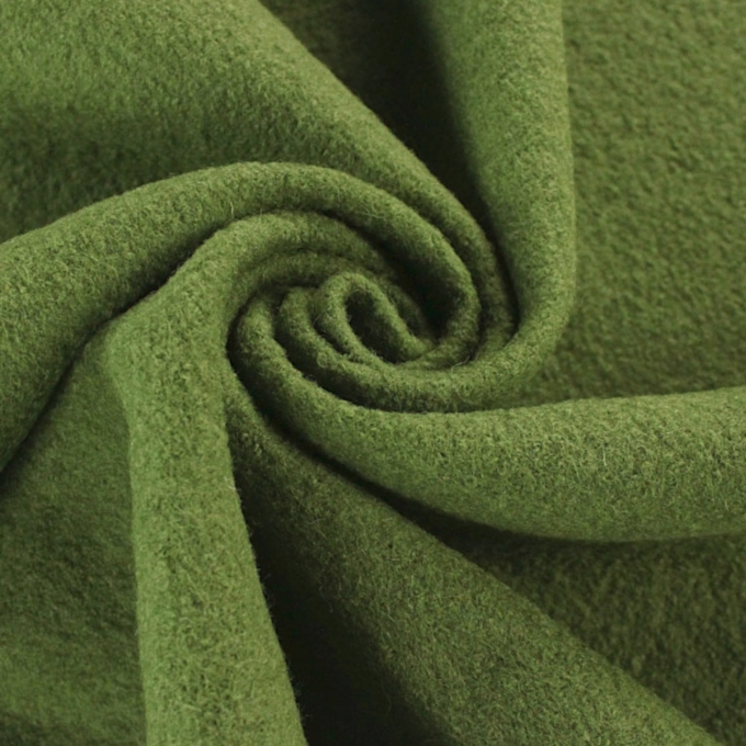 Sample: Fulled loden pastel green | Fabrics Hemmers