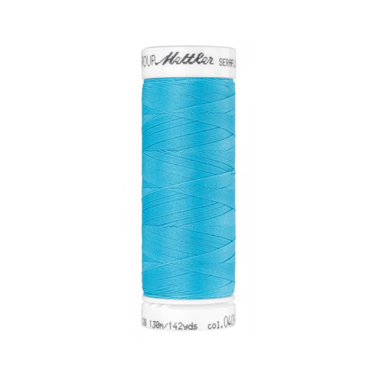 Amann Mettler Seraflex Elastic Thread 120, turquoise | Fabrics Hemmers