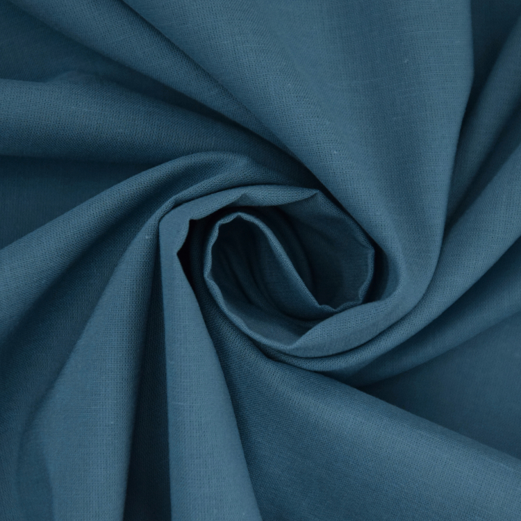 Baumwoll Batist, mittelblau | Stoffe Hemmers