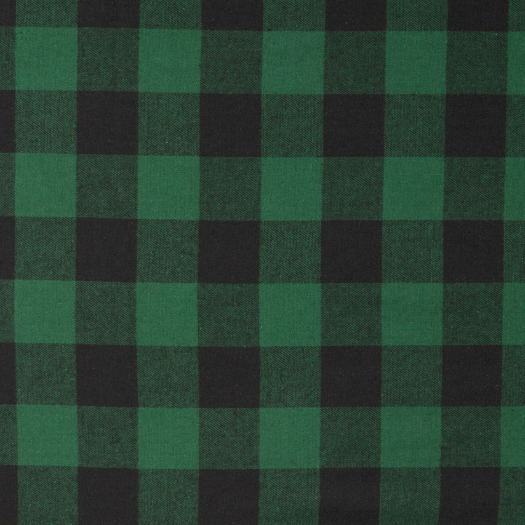 Cotton flannel Kiara, dark green | Fabrics Hemmers