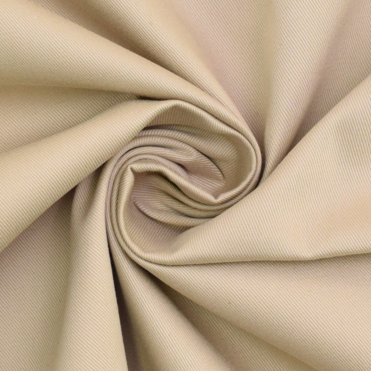 Cotton twill, beige | Fabrics Hemmers