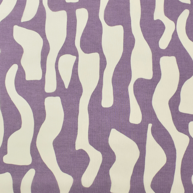 Tissu voile de coton Géométrique abstract, pourpre | Tissus Hemmers