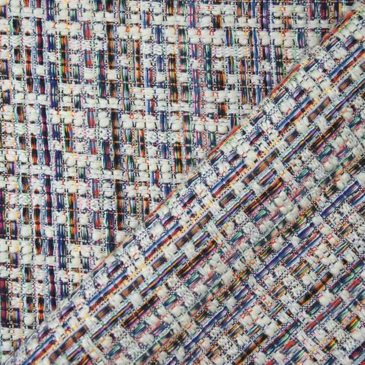 Bouclé Tweed Color-Mix, wollweiss | Stoffe Hemmers