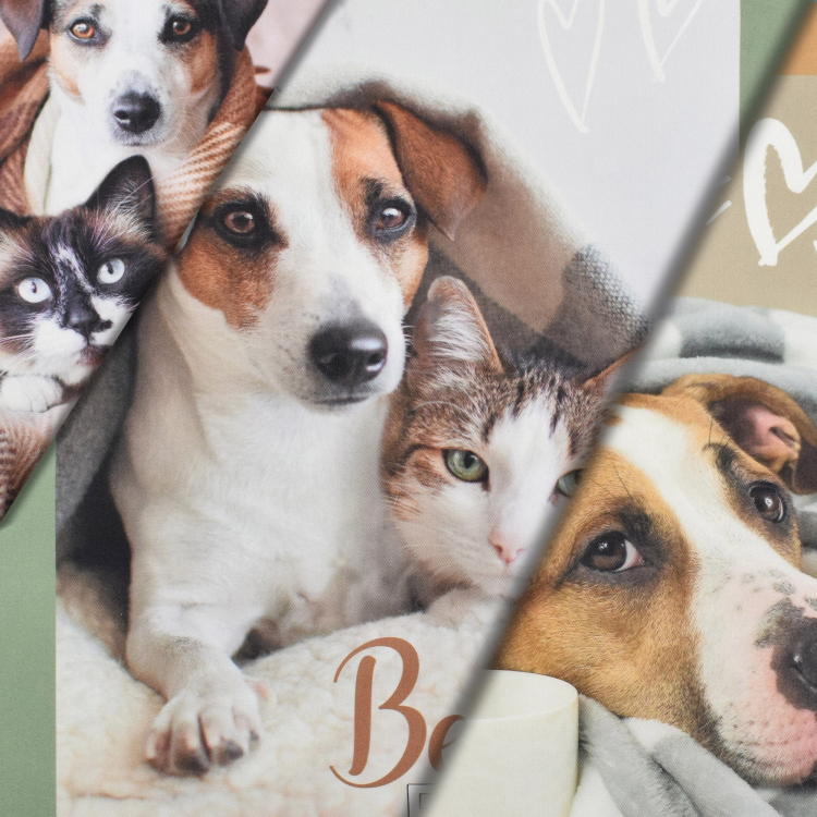 Decoratie stof Serge Best Friends Paneel, 160 x 70 cm | Stoffen Hemmers