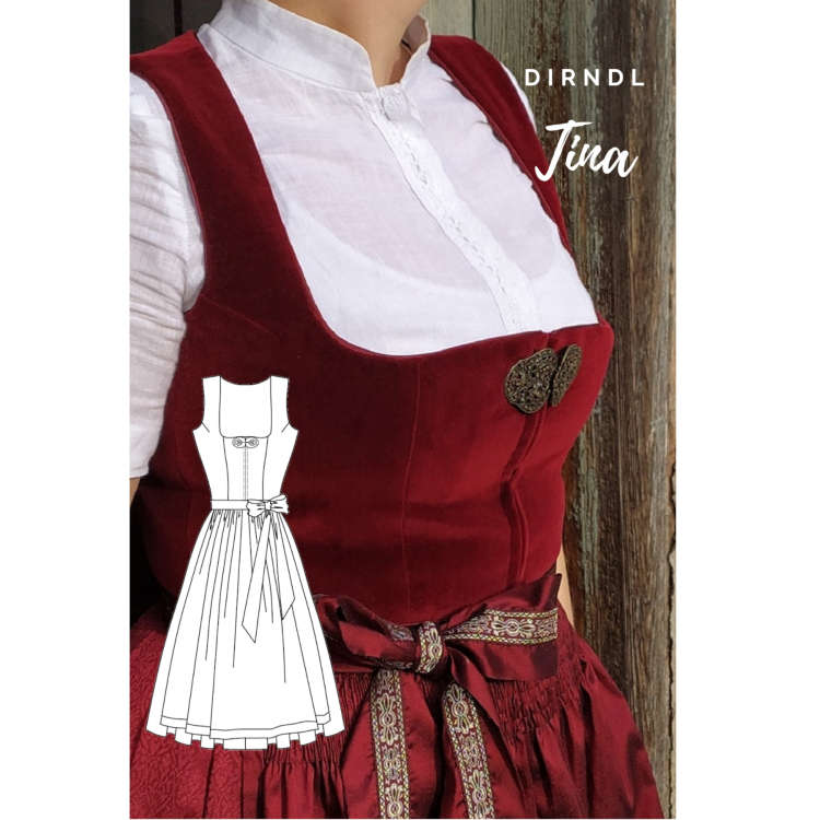 E-Book Dirndl Schnitte Dirndl Tina, german | Fabrics Hemmers