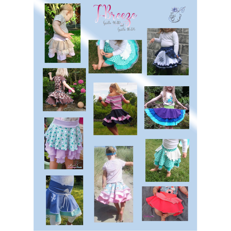 E-Book J&J Fadentanz J-Breeze Mini Kinderrock, german | Fabrics Hemmers