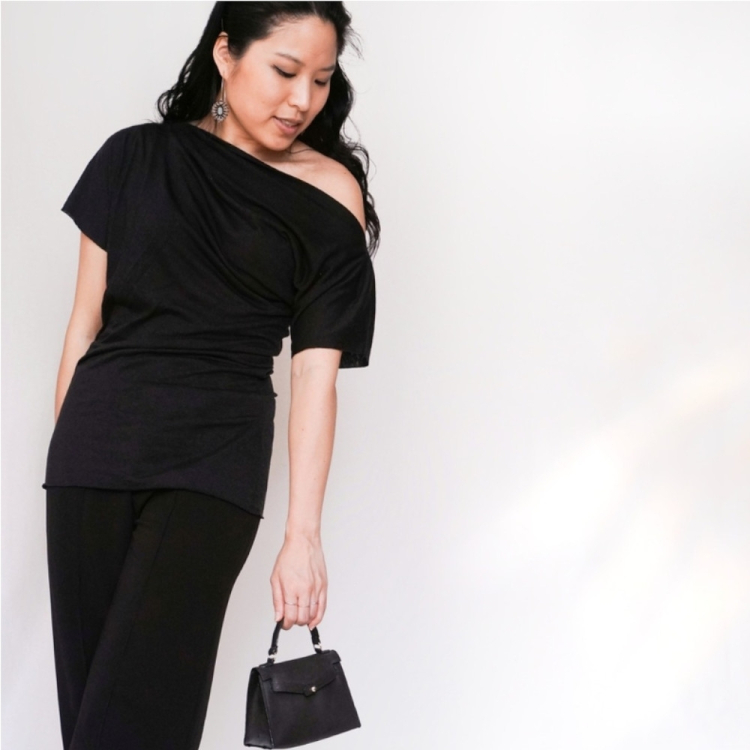 E-Book JusAsuj Damenshirt Cranberry Modell 514 | Stoffe Hemmers