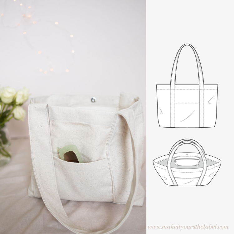 Patron Tote Bag pdf Make it yours, en français | Tissus Hemmers