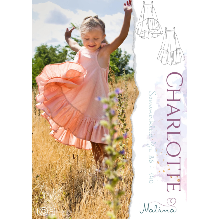 E-Book MaLiNa Mädchenkleid Charlotte, german | Fabrics Hemmers