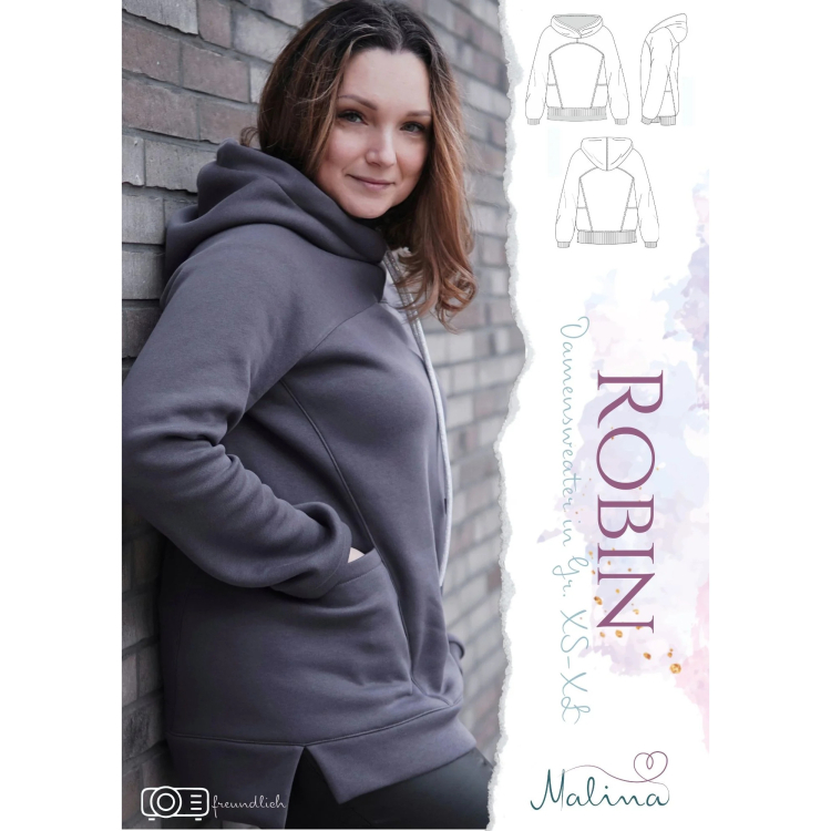 E-book MaLiNa Sweater Robin Dames, Duits | Stoffen Hemmers