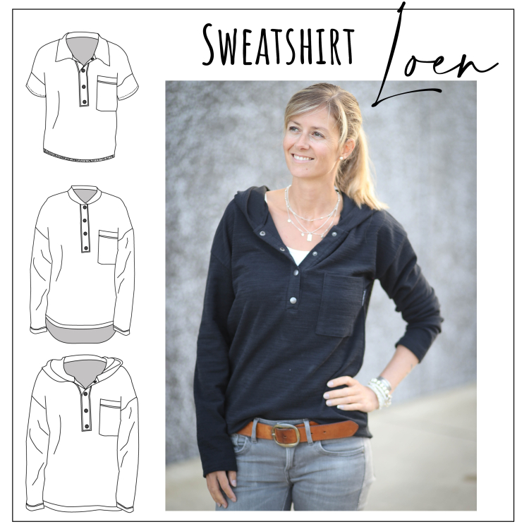 E-Book Moeve.Design Sweatshirt Loen Ladies, german | Fabrics Hemmers