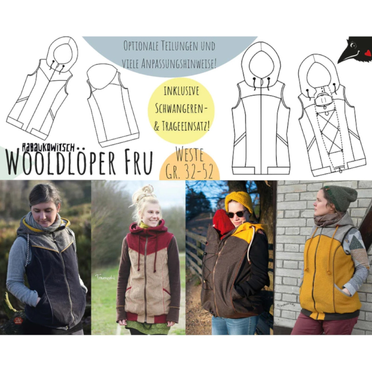 E-Book Rabaukowitsch Damenweste Wooldlöper Fru, german | Fabrics Hemmers