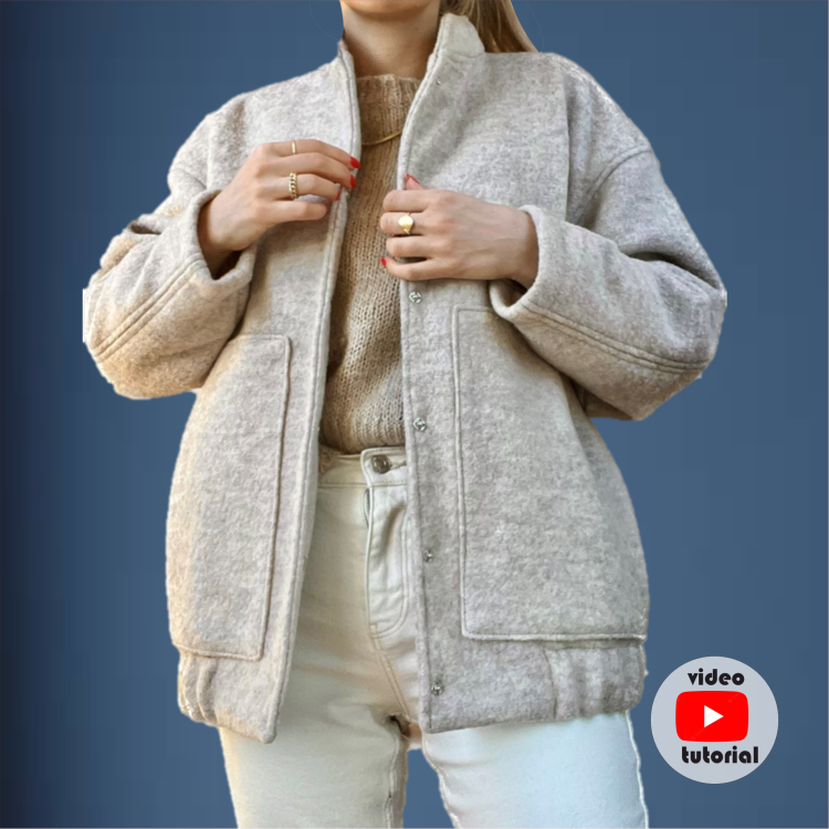 E-Book Sewingmachina Bomber jacket Tom, english | Fabrics Hemmers