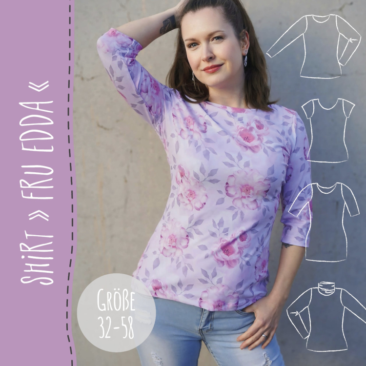 E-Book Snygges Shirt Fru Edda | Stoffe Hemmers
