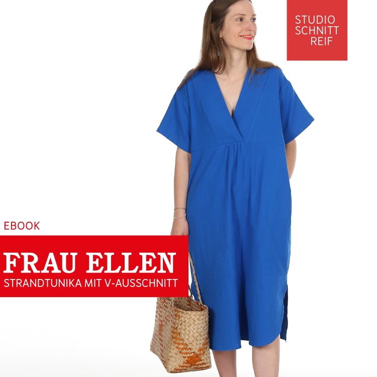 E-Book Studio Schnittreif Frau Ellen Tunikakleid Damen | Stoffe Hemmers