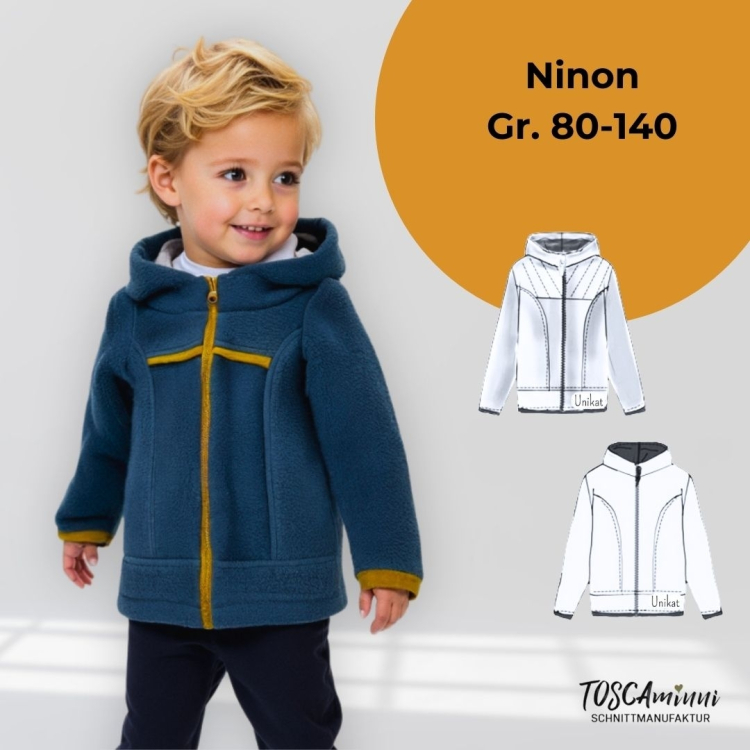 E-Book TOSCAminni Schnittmanufaktur Kinderjacke Nino und Ninon, german ...