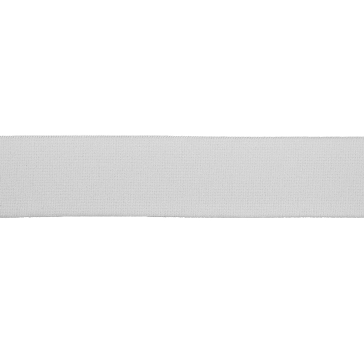 Bande extensible uni, blanc | Tissus Hemmers
