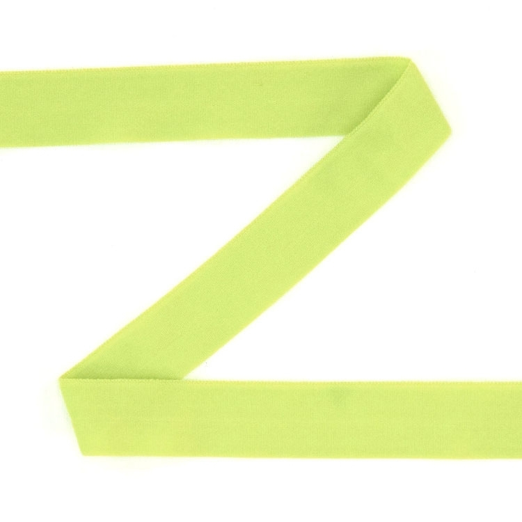 Elastic edge binding dull, lime green | Fabrics Hemmers