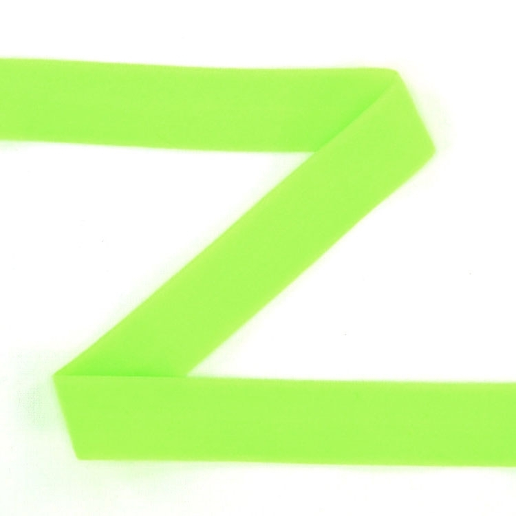 Elastic edge binding dull, neon green | Fabrics Hemmers