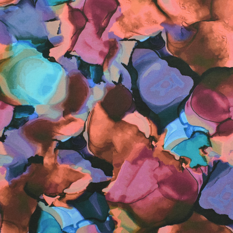 French Terry Bright Ink, terracotta | Fabrics Hemmers