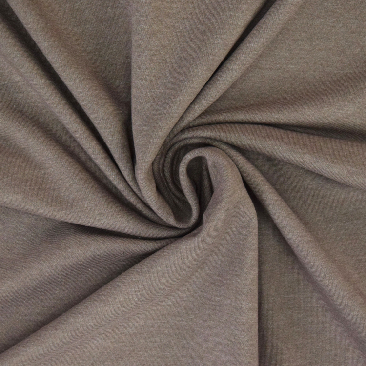 French Terry Uni, graubraun | Stoffe Hemmers