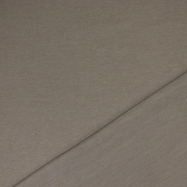 French Terry uni, graubraun | Stoffe Hemmers