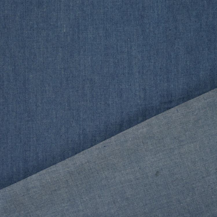 Denim fabric lightweight Plain, blue | Fabrics Hemmers