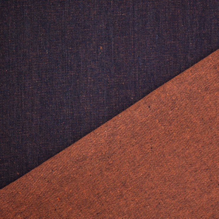 Denim fabric Two Tone, orange | Fabrics Hemmers