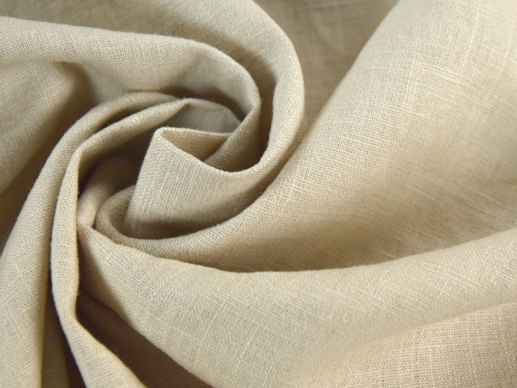 Tissu lin, beige clair | Tissus Hemmers