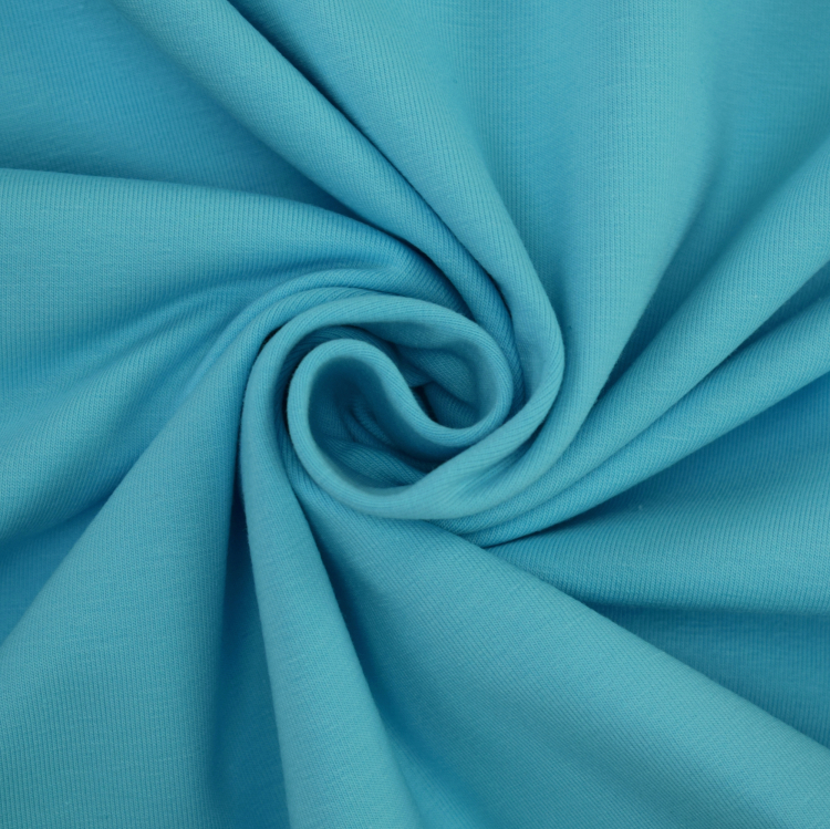 Sample: Cotton jersey plain, light turquoise | Fabrics Hemmers
