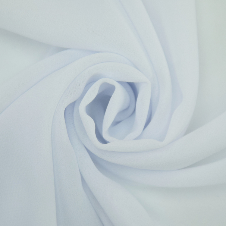 Sample: Chiffon plain, white | Fabrics Hemmers