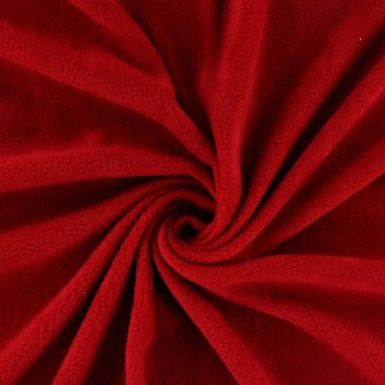 Sample: Fleece anti-pill, dark red | Fabrics Hemmers
