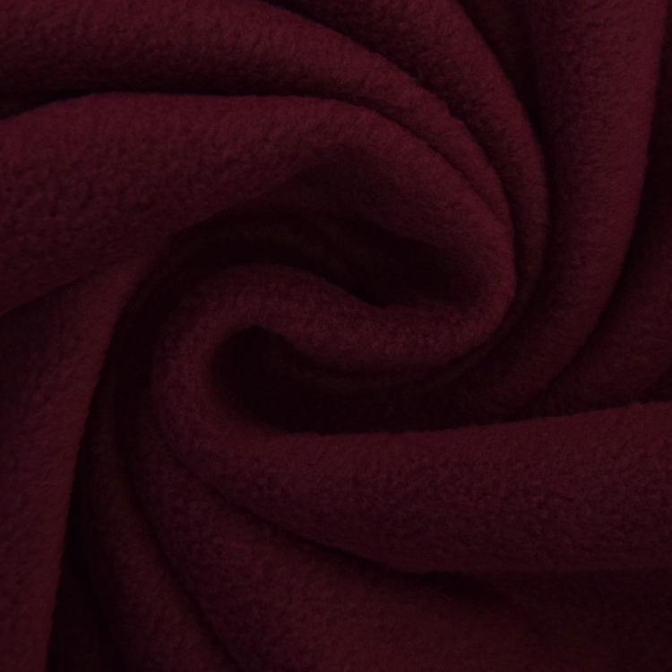 Sample: Fleece anti-pill, wine red | Fabrics Hemmers