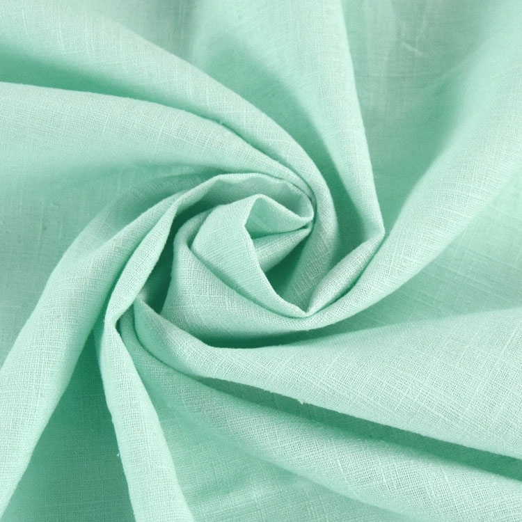 Sample: Linen, mint green | Fabrics Hemmers