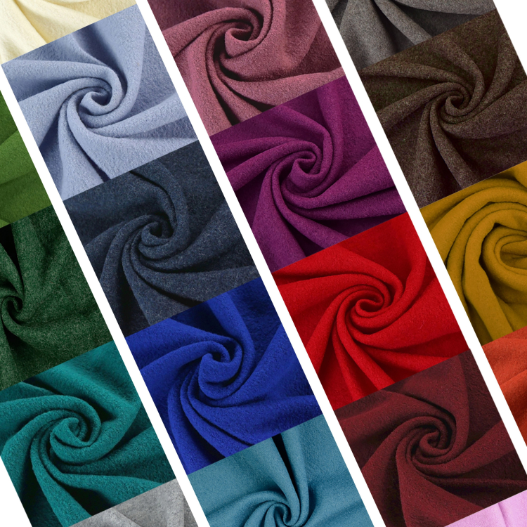 Colour Card Cotton Fulled loden | Fabrics Hemmers