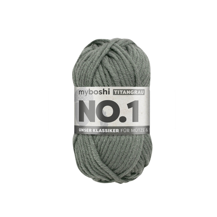 myboshi wool No.1 50g, titanium grey | Fabrics Hemmers
