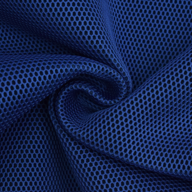 3D mesh stof met geweven achterkant, koningsblauw | Stoffen Hemmers