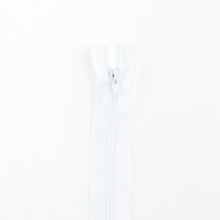 Niet deelbare rits 25 cm, wit | Stoffen Hemmers