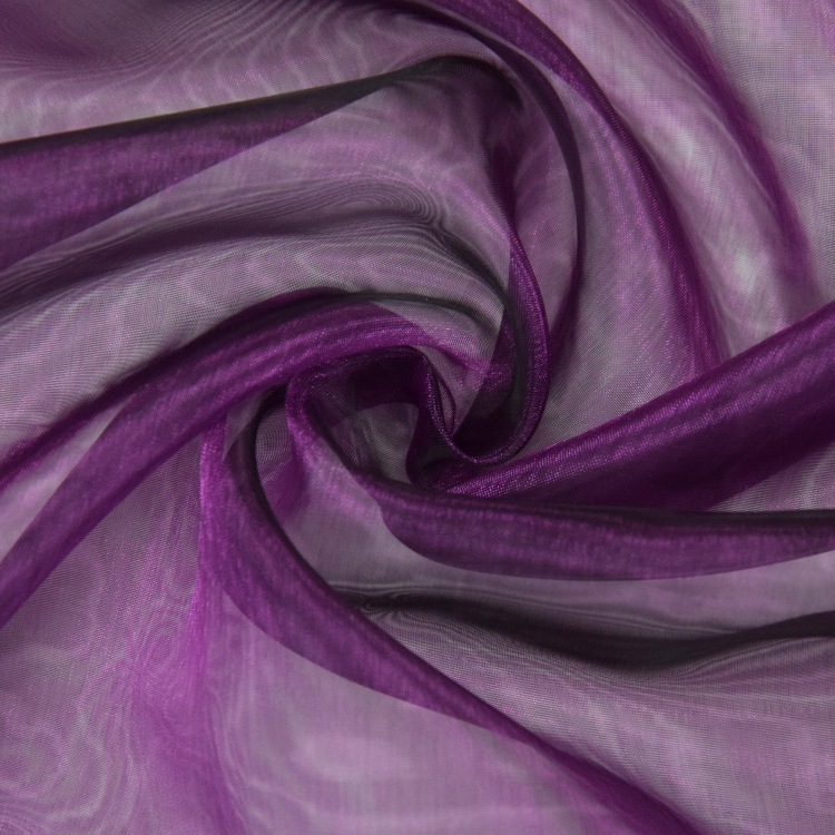 Organza two tone, violet-black | Fabrics Hemmers