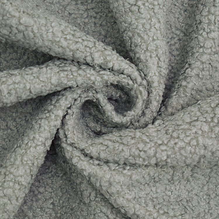 Furnishing fabric Bouclé look Larry, light grey | Fabrics Hemmers