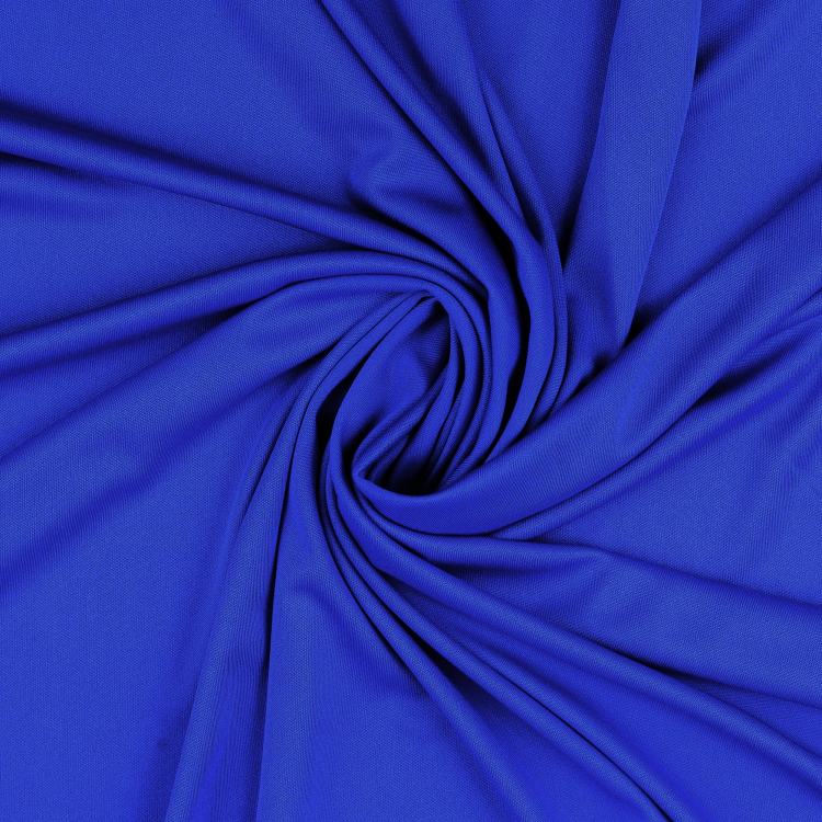 Tissu jersey polyester, bleu royal | Tissus Hemmers