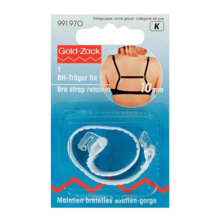 Prym Bra strap retainer 10 mm, white | Fabrics Hemmers