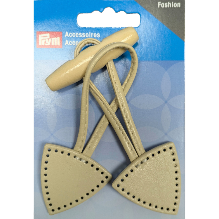 Prym Toggle closure 15 x 5 cm beige | Fabrics Hemmers