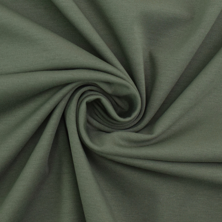 Punta di Roma jersey uni, legergroen | Stoffen Hemmers