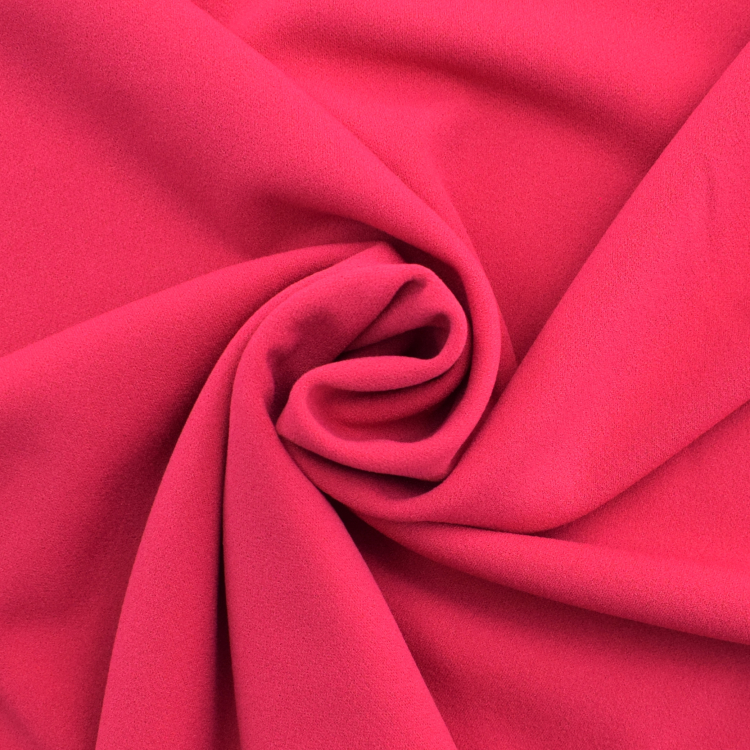Scuba Crepe uni, magenta | Stoffe Hemmers